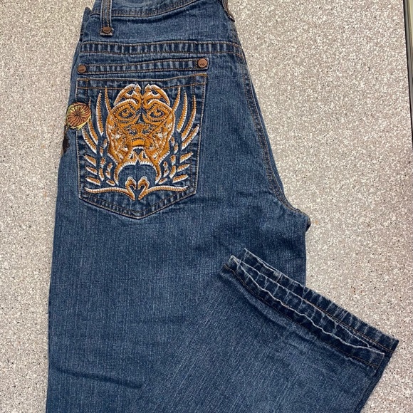 Miskeen | Jeans | Miskeen Embroiled Baggy Native American Jeans | Poshmark